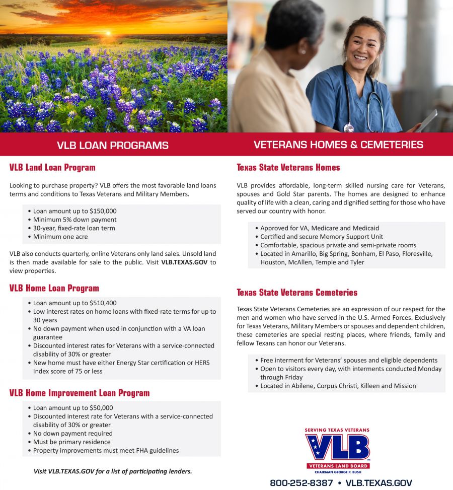 Texas Veterans Land Board | GO TEXAN Market